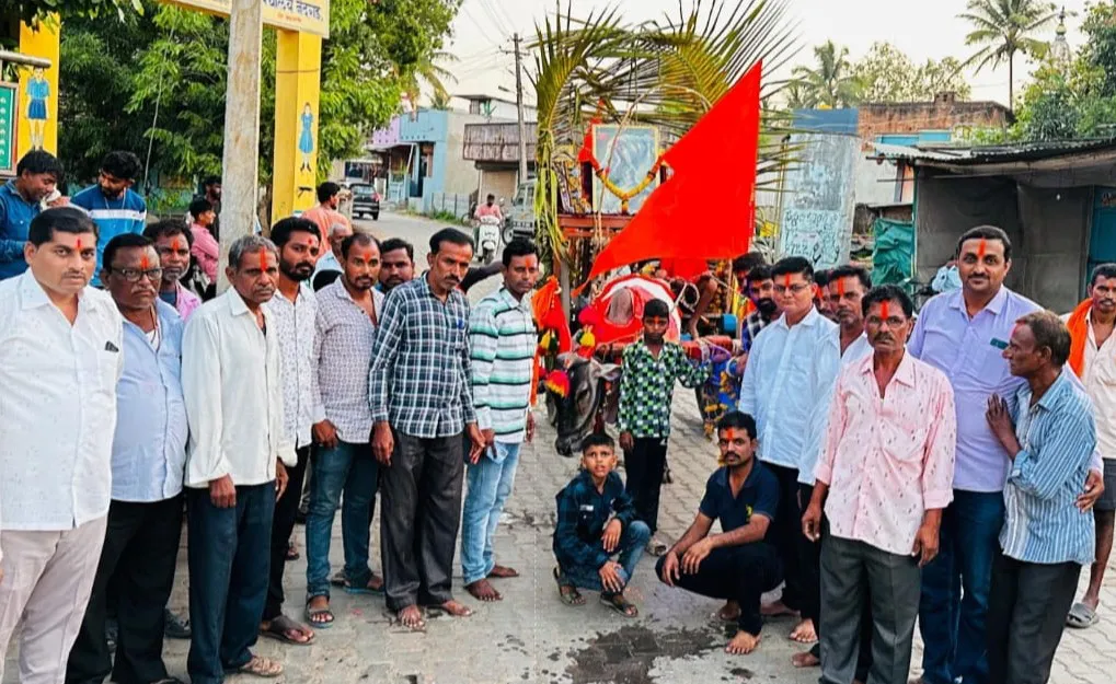 Procession on the occasion of Shiv Jayanti at Nandgad