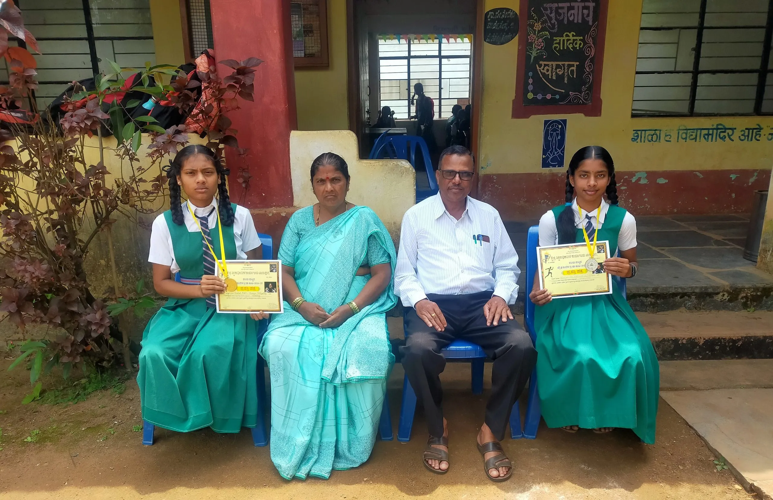 Nandgad Vidyalaya's success in taluka sports competition